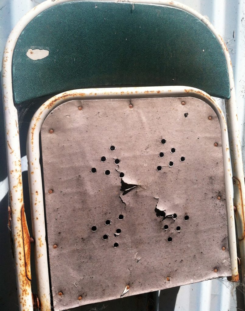 Yet Another Bullet-hole Chair – Nestucca Spit Press Meditations